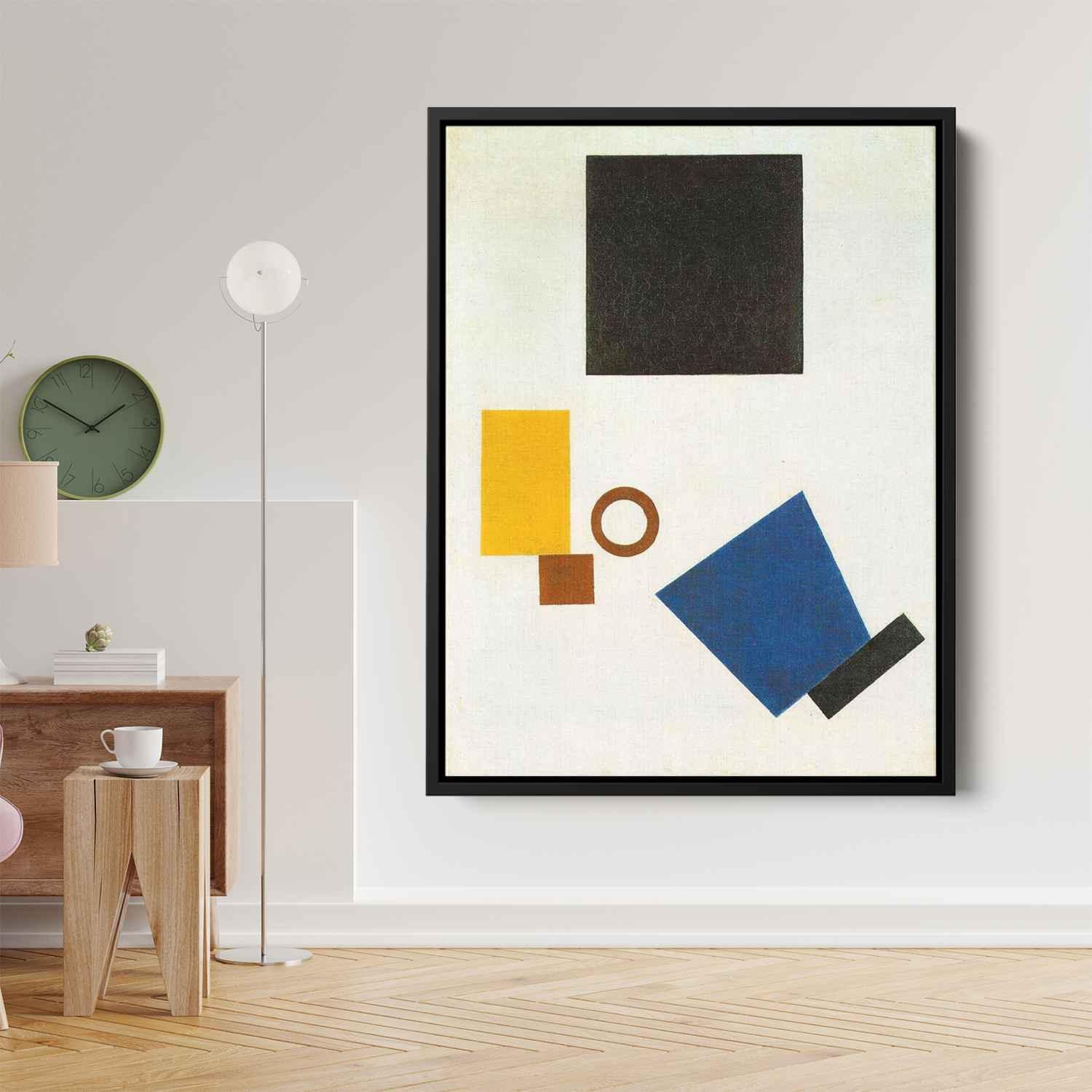 Suprematism. Self Portrait in two dimensions (1915) by Kazimir Malevich - Canvas Artwork — Kanvah