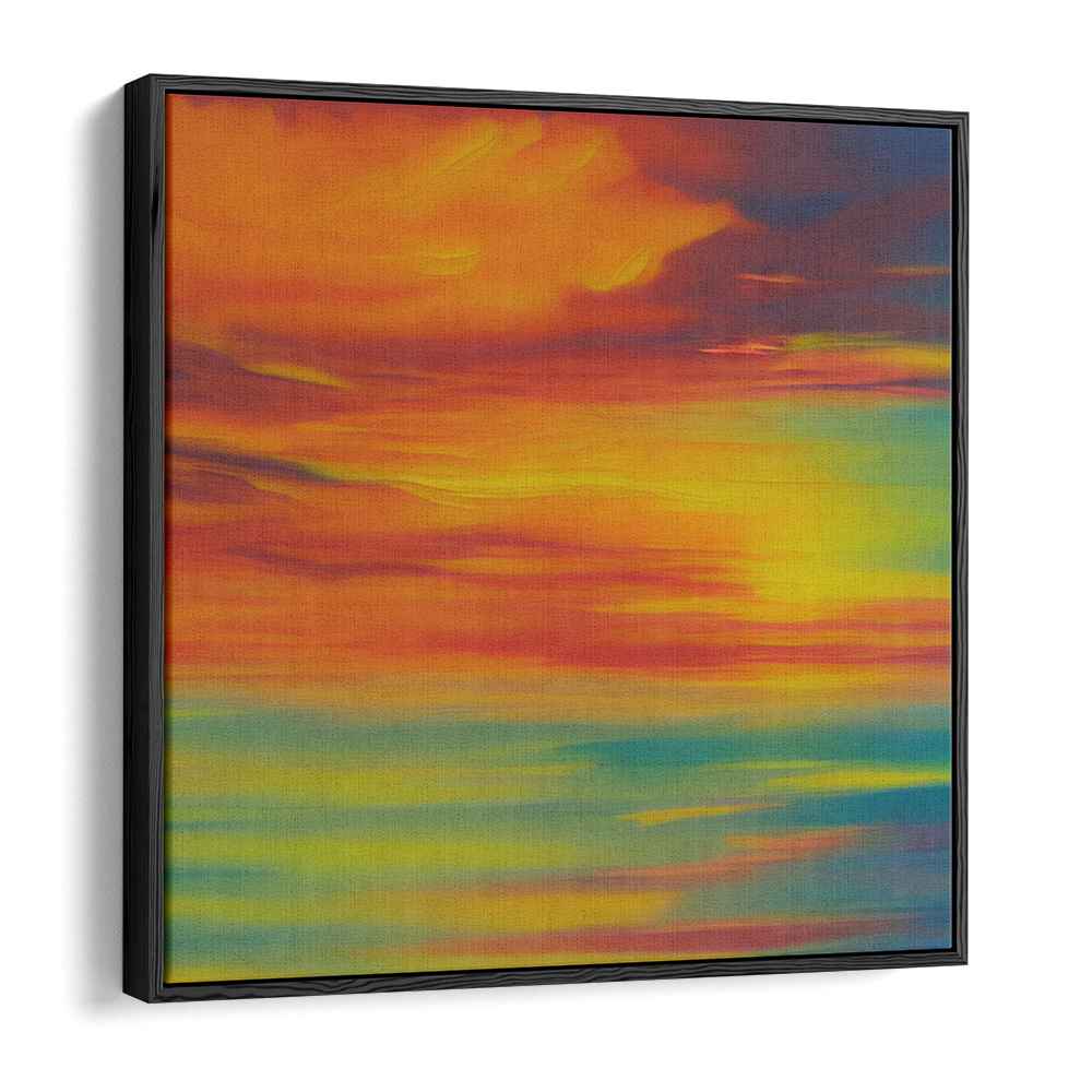 Abstract Sunset Print - Canvas Art by Kanvah
