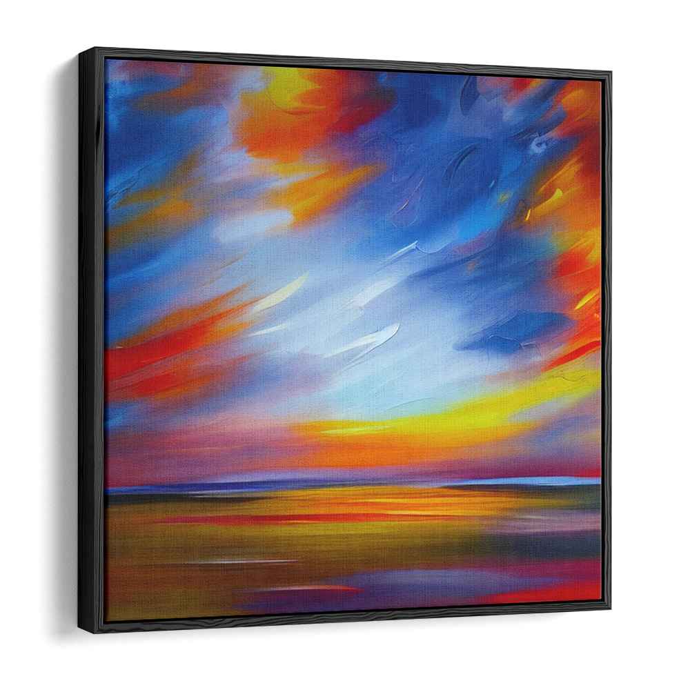 Abstract Sunset Print - Canvas Art by Kanvah