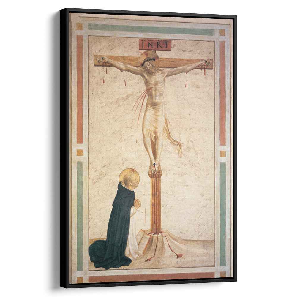 Crucifixion with St. Dominic by Fra Angelico - Canvas Artwork — Kanvah