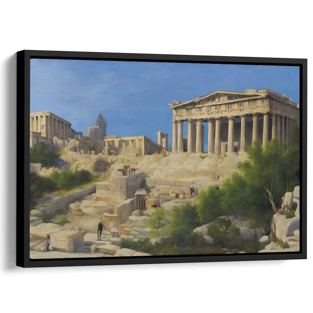 Ancient Acropolis Architectural Marvel: Realistic Depiction of the ...