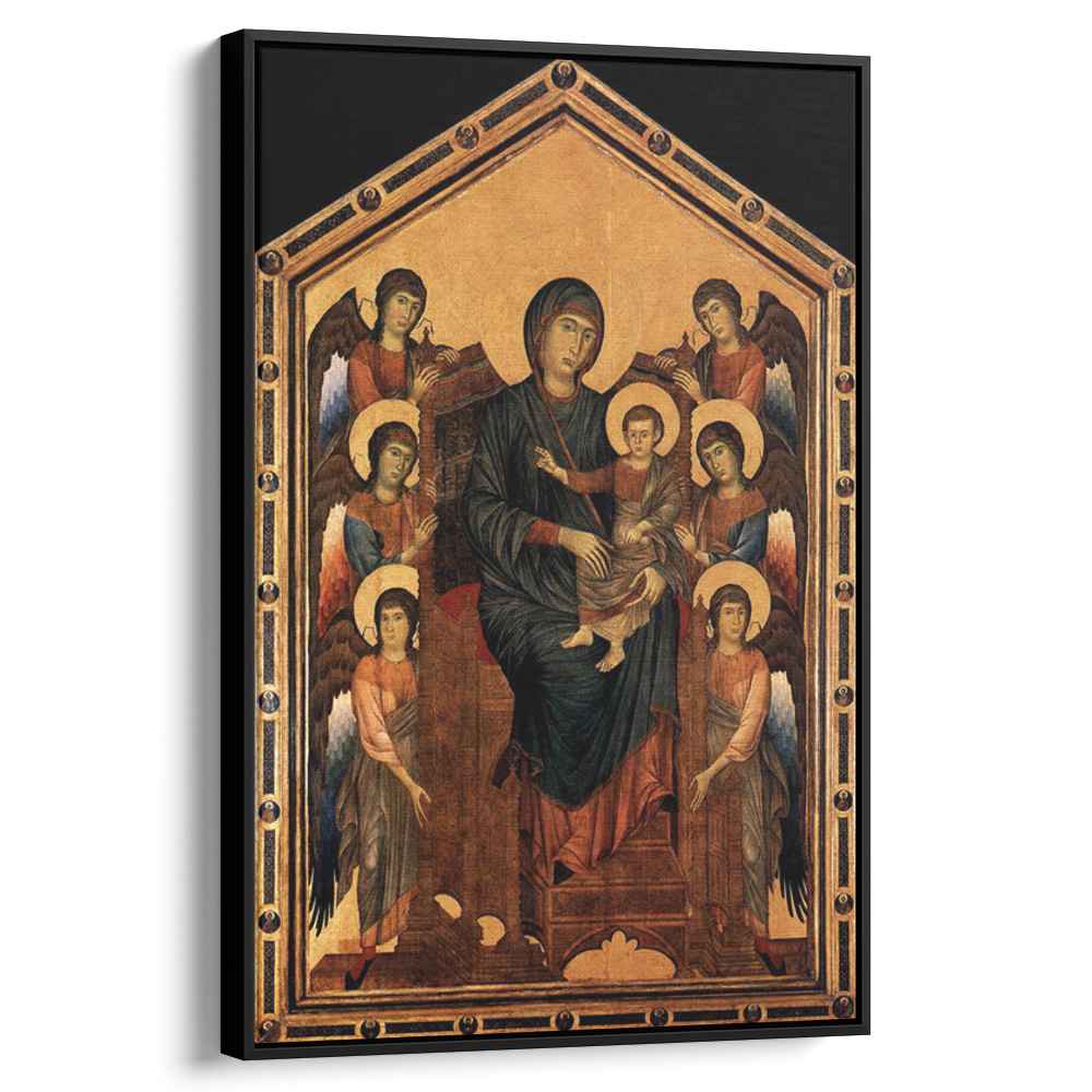 Virgin Enthroned with Angels by Cimabue - Canvas Artwork — Kanvah