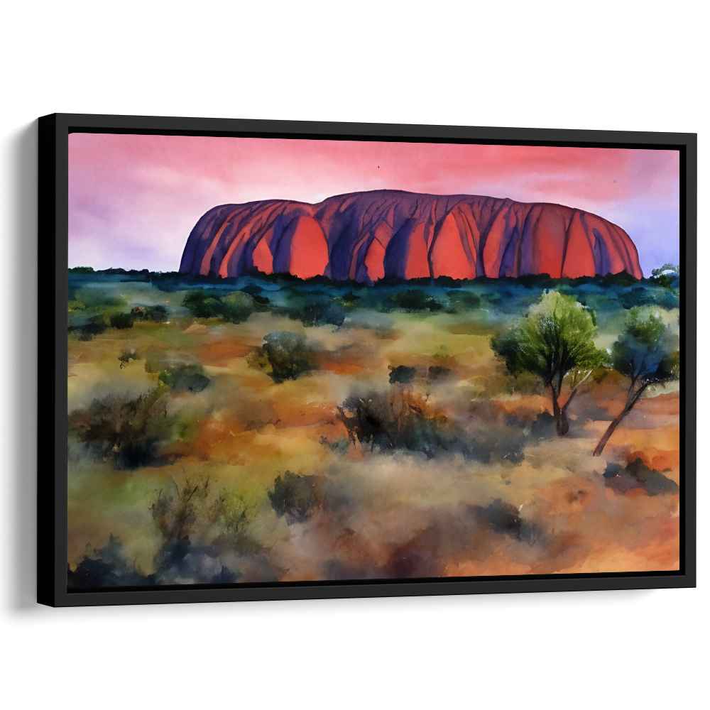 Mystic Uluru: Enchanting Australian Landscape Canvas Art — Kanvah