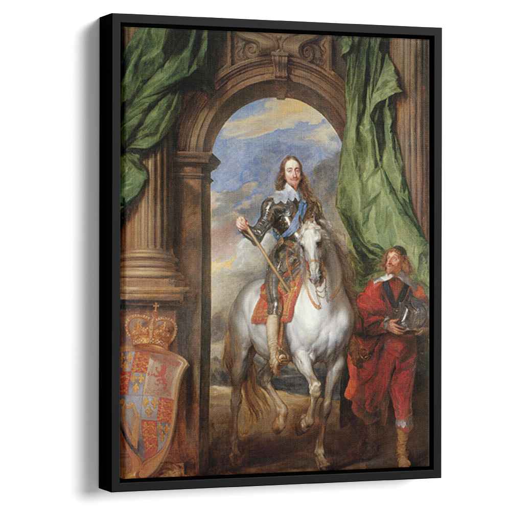 Equestrian Portrait of Charles I, King of England with Seignior de St ...
