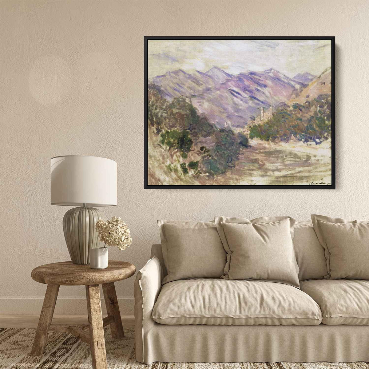 The Valley of the Nervia with Dolceacqua (1884) by Claude Monet ...