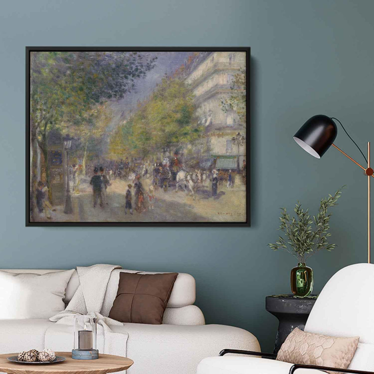 The Great Boulevards (1875) by Pierre-Auguste Renoir - Canvas Artwork ...