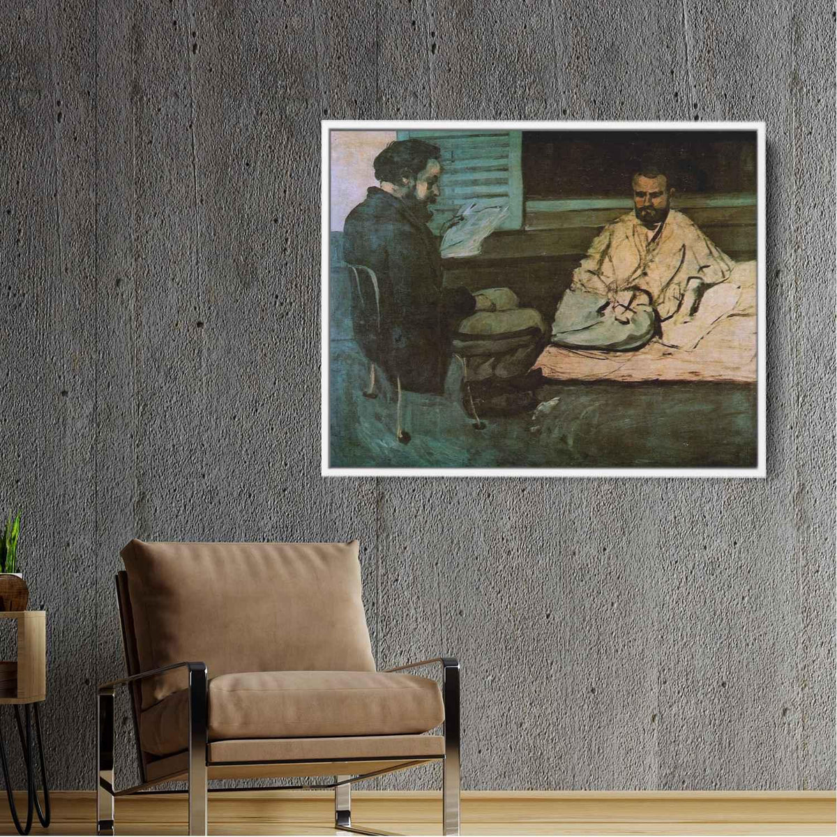 Paul Alexis Reading a Manuscript to Emile Zola (1870) by Paul Cezanne ...