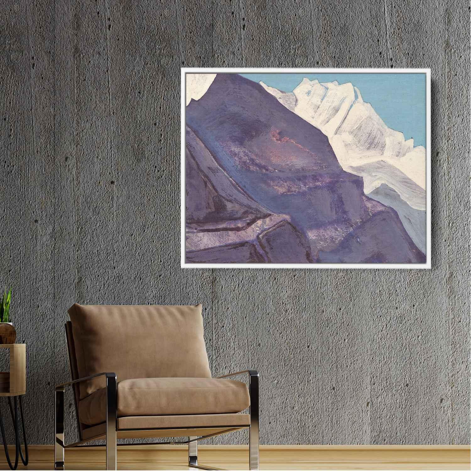 Study of mountains (1933) by Nicholas Roerich - Canvas Artwork — Kanvah