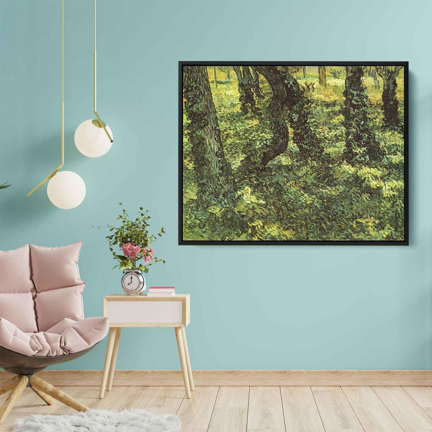 Trunks of Trees with Ivy (1889) by Vincent van Gogh - Canvas Artwork ...