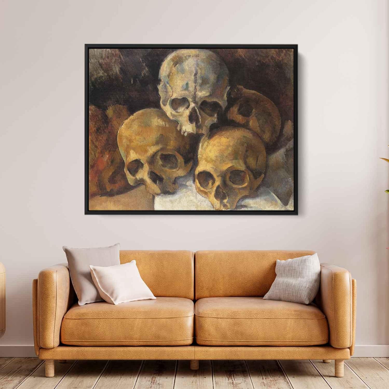 Pyramid of skulls (1900) by Paul Cezanne - Canvas Artwork — Kanvah