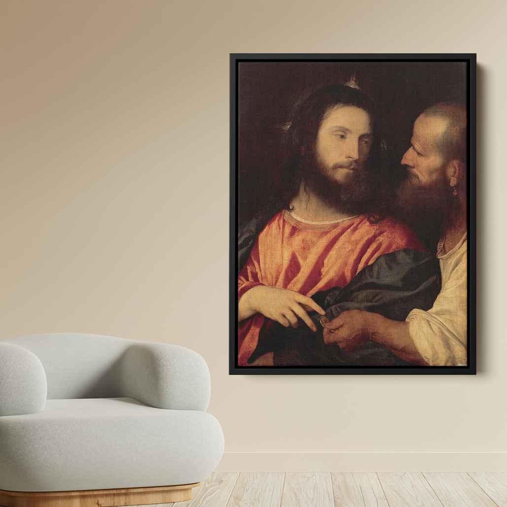 The Tribute Money (1516) by Titian - Canvas Artwork — Kanvah