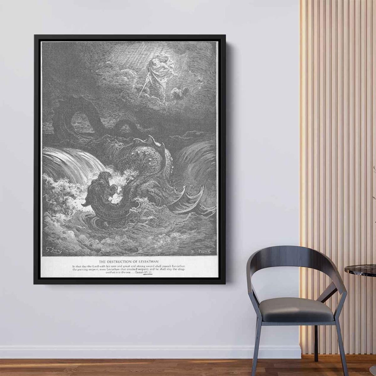 The Destruction of Leviathan by Gustave Dore - Canvas Artwork — Kanvah