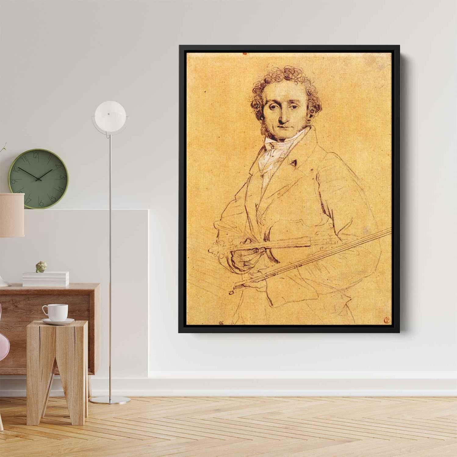 Niccolo Paganini (1819) by Jean Auguste Dominique Ingres - Canvas ...