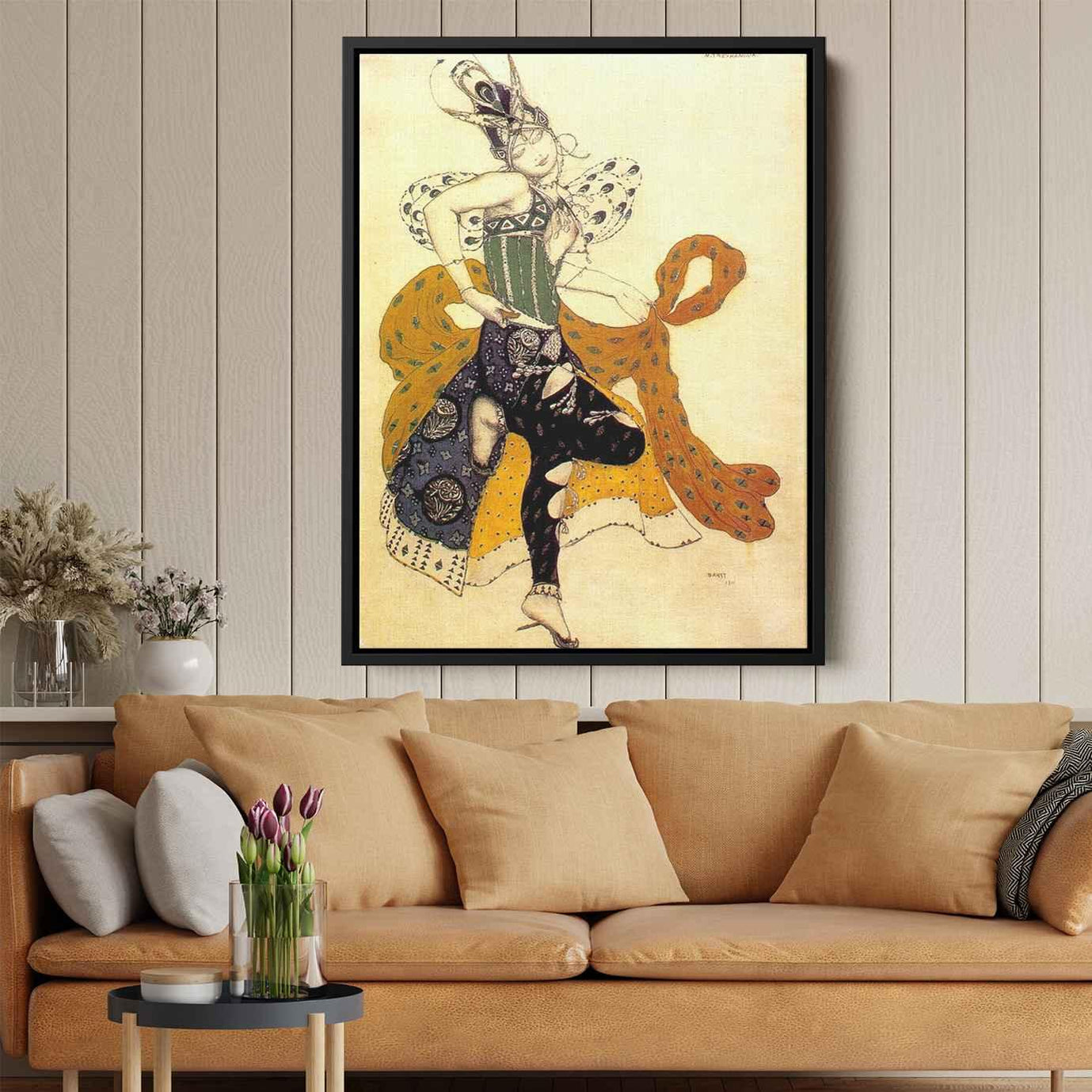 La peri Natasha Trouhanova as the Peri (1911) by Leon Bakst - Canvas ...