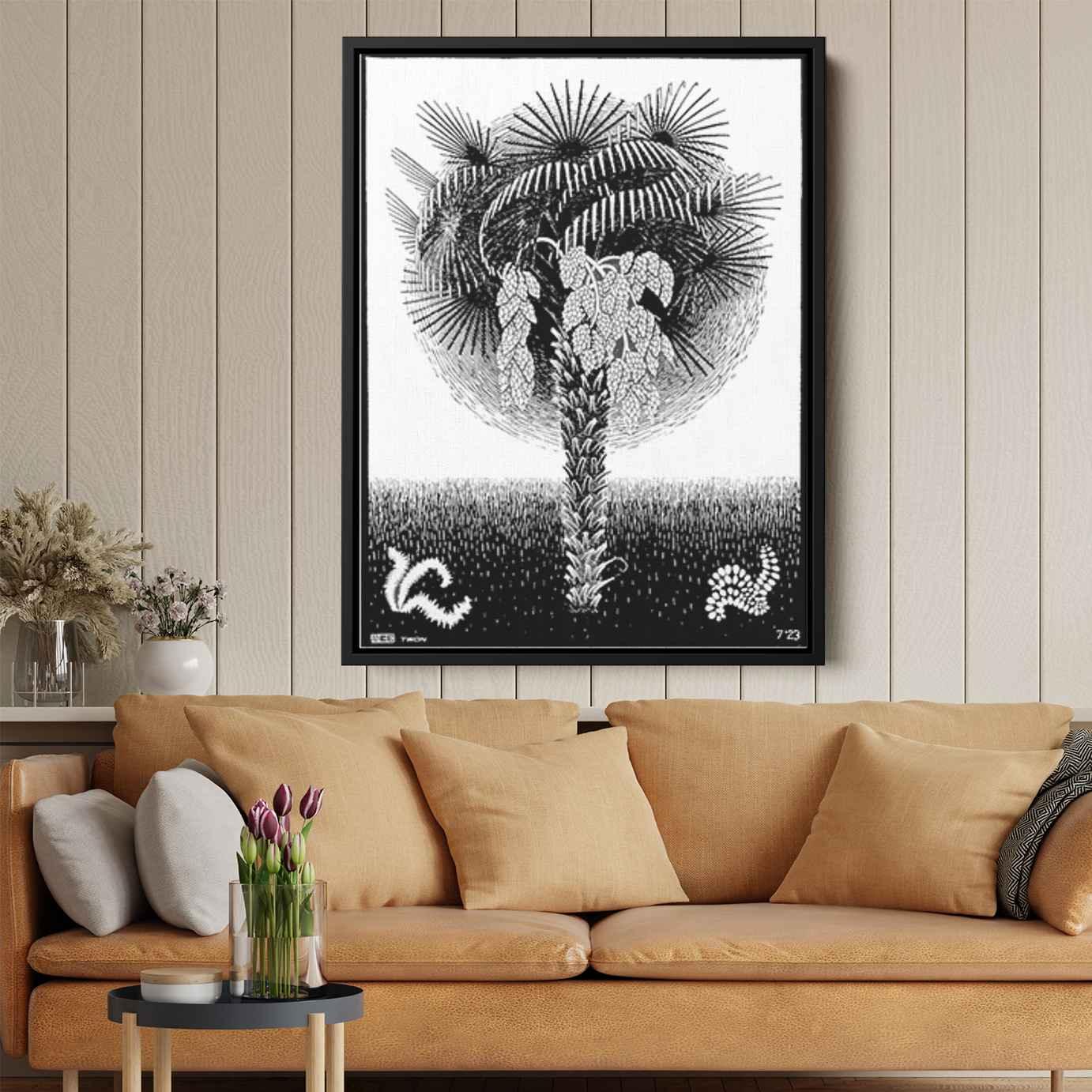 Palm Tree (1923) by M.C. Escher - Canvas Artwork — Kanvah