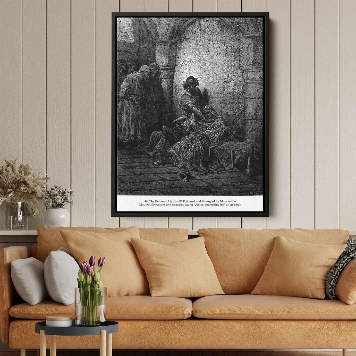 The Emperor Alexius IV Poisoned and Strangled by Mourzoufle by Gustave ...