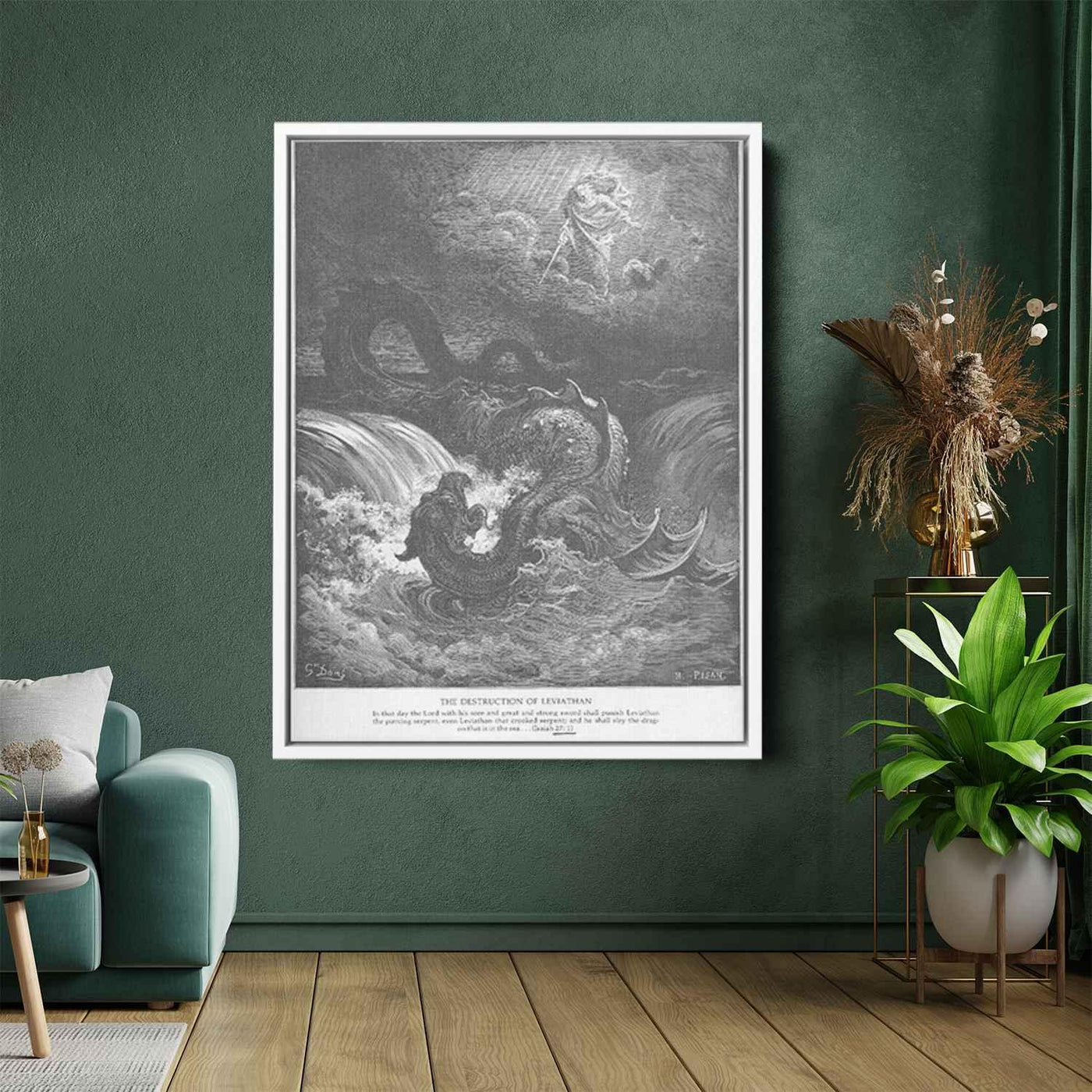 The Destruction of Leviathan by Gustave Dore - Canvas Artwork — Kanvah