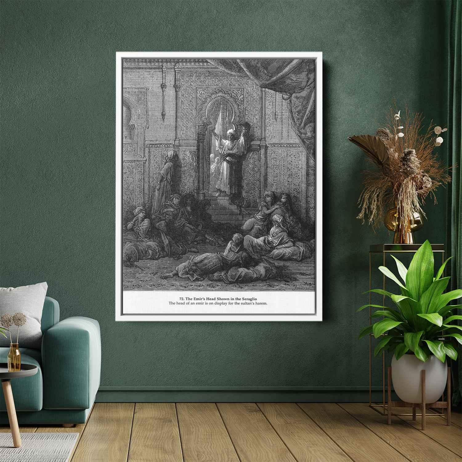 The Emir's Head Shown in the Seraglio by Gustave Dore - Canvas Artwork ...