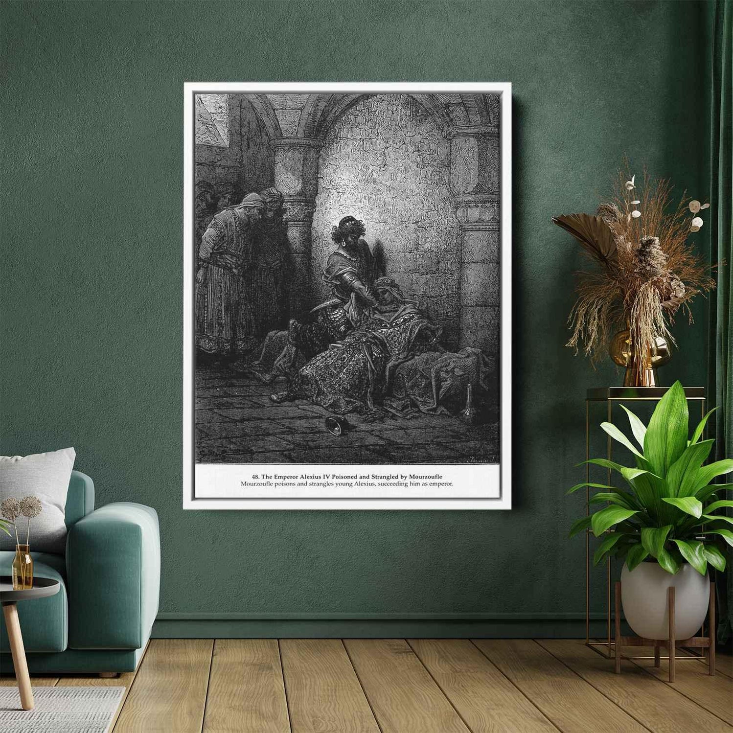 The Emperor Alexius IV Poisoned and Strangled by Mourzoufle by Gustave ...