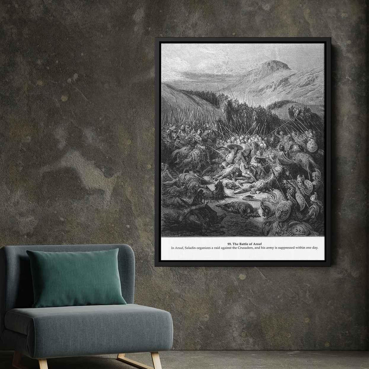 The Battle of Arsuf by Gustave Dore - Canvas Artwork — Kanvah