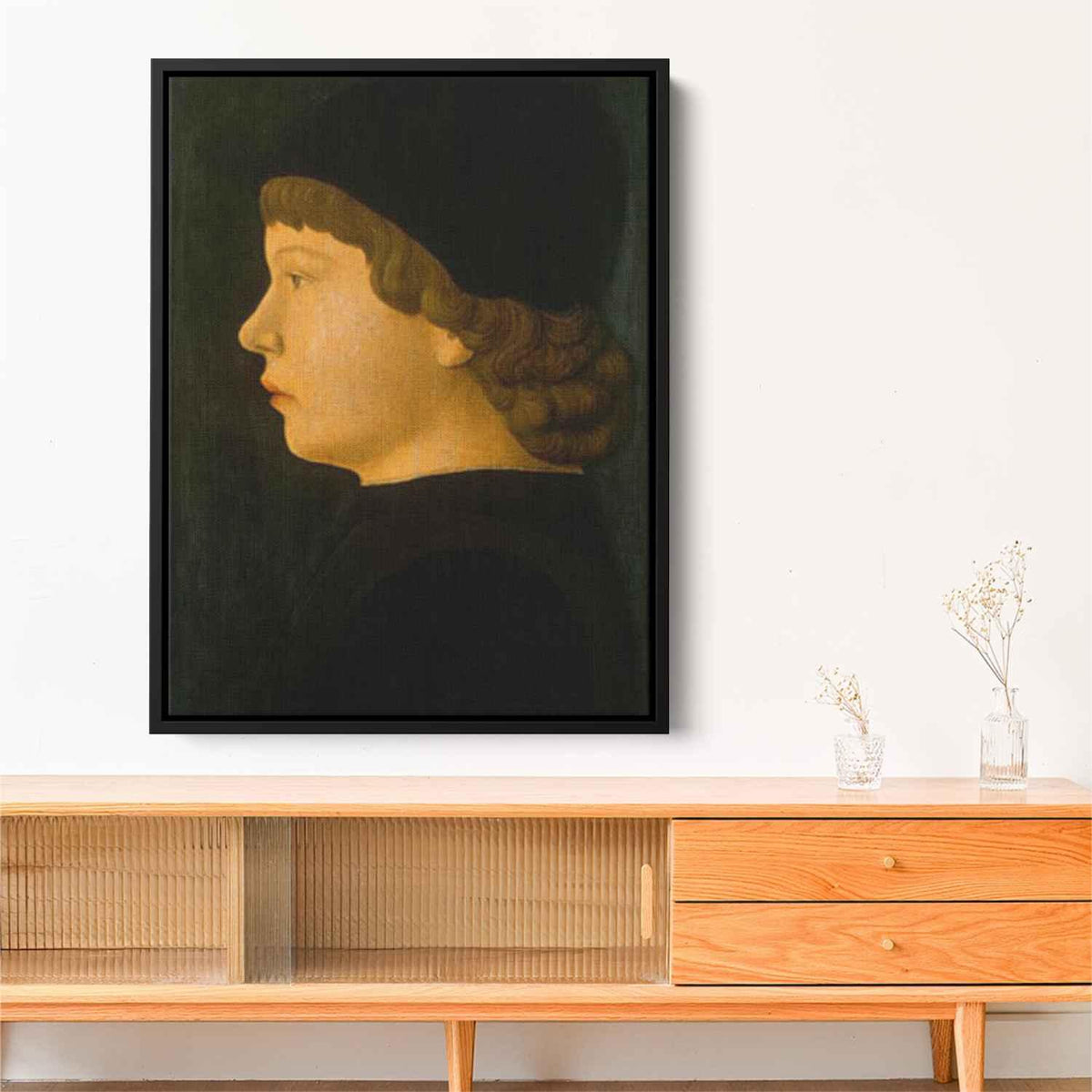 Profile Portrait of a Boy (1470) by Jacopo Bellini - Canvas Artwork ...