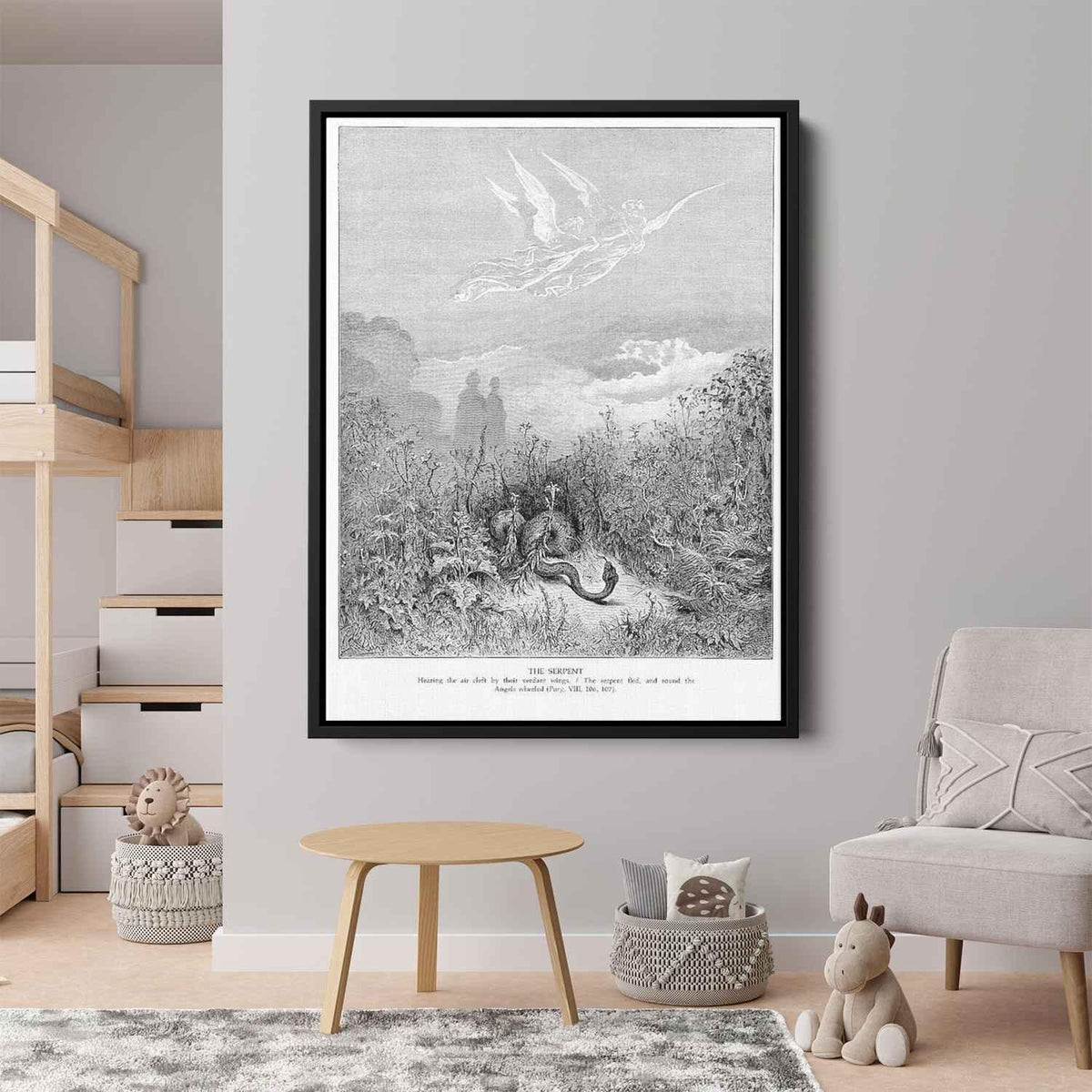 The Serpent by Gustave Dore - Canvas Artwork — Kanvah