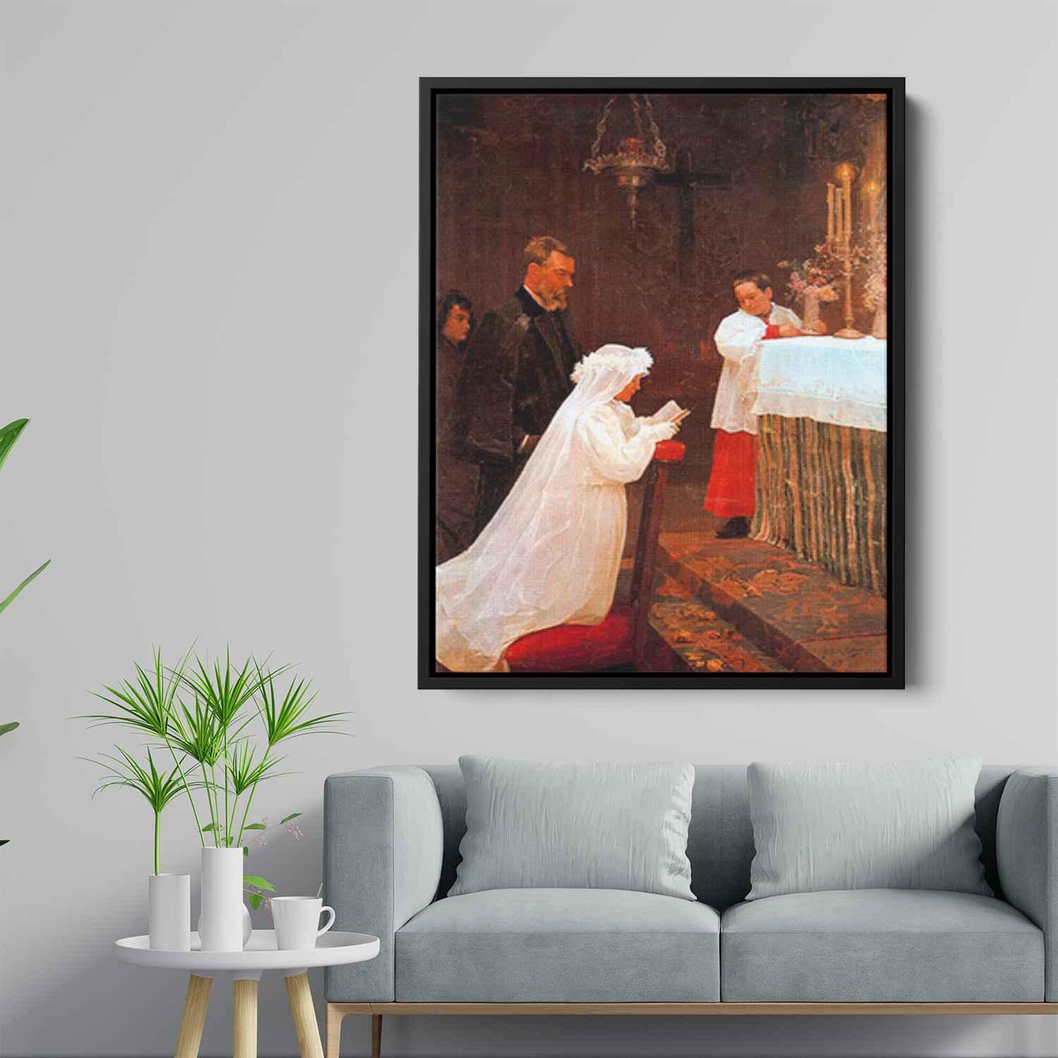 First Communion (1896) by Pablo Picasso - Canvas Artwork — Kanvah