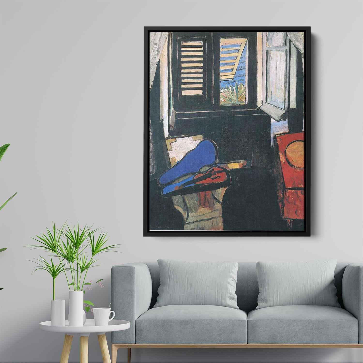 Interior with a Violin (1918) by Henri Matisse - Canvas Artwork — Kanvah