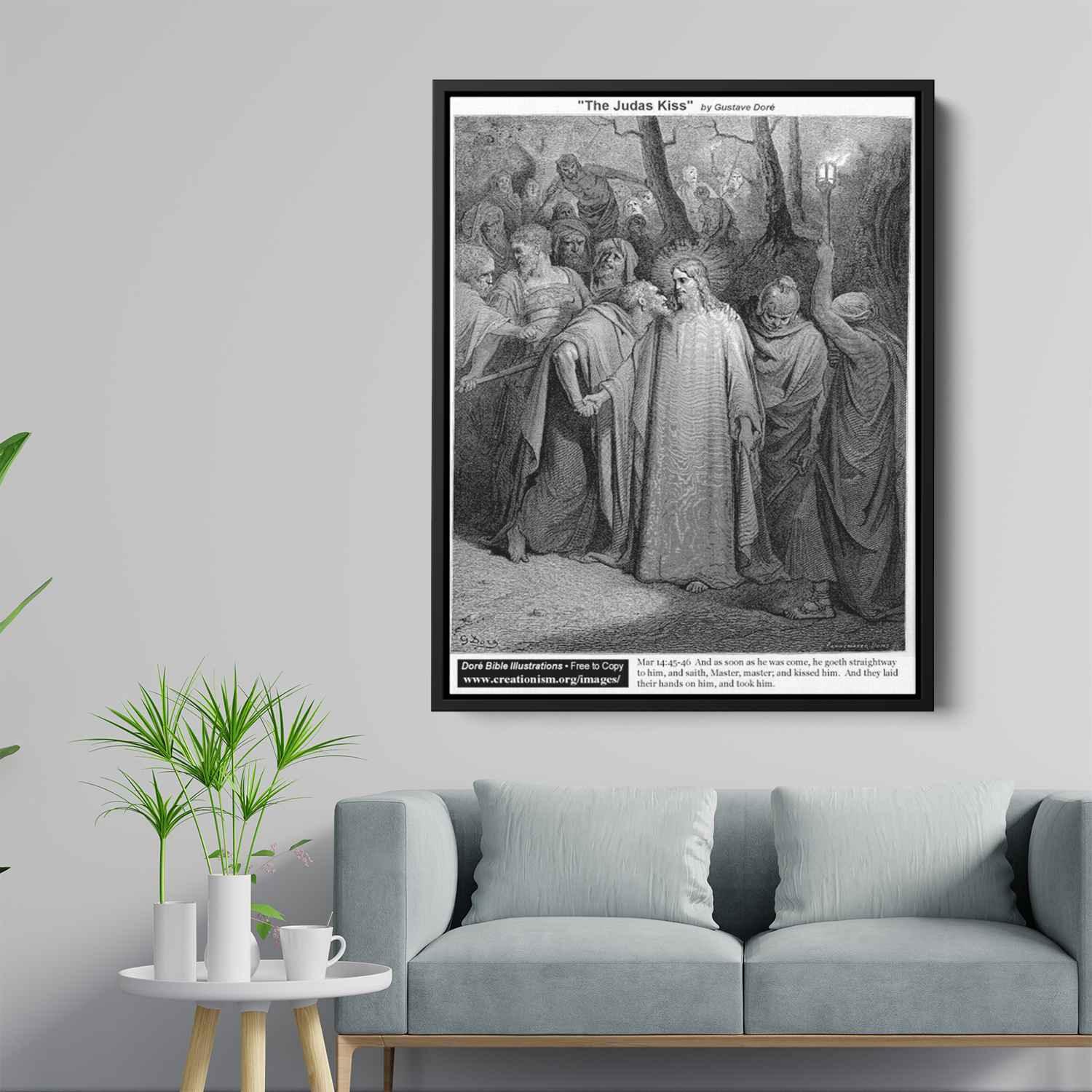 The Judas Kiss by Gustave Dore - Canvas Artwork — Kanvah