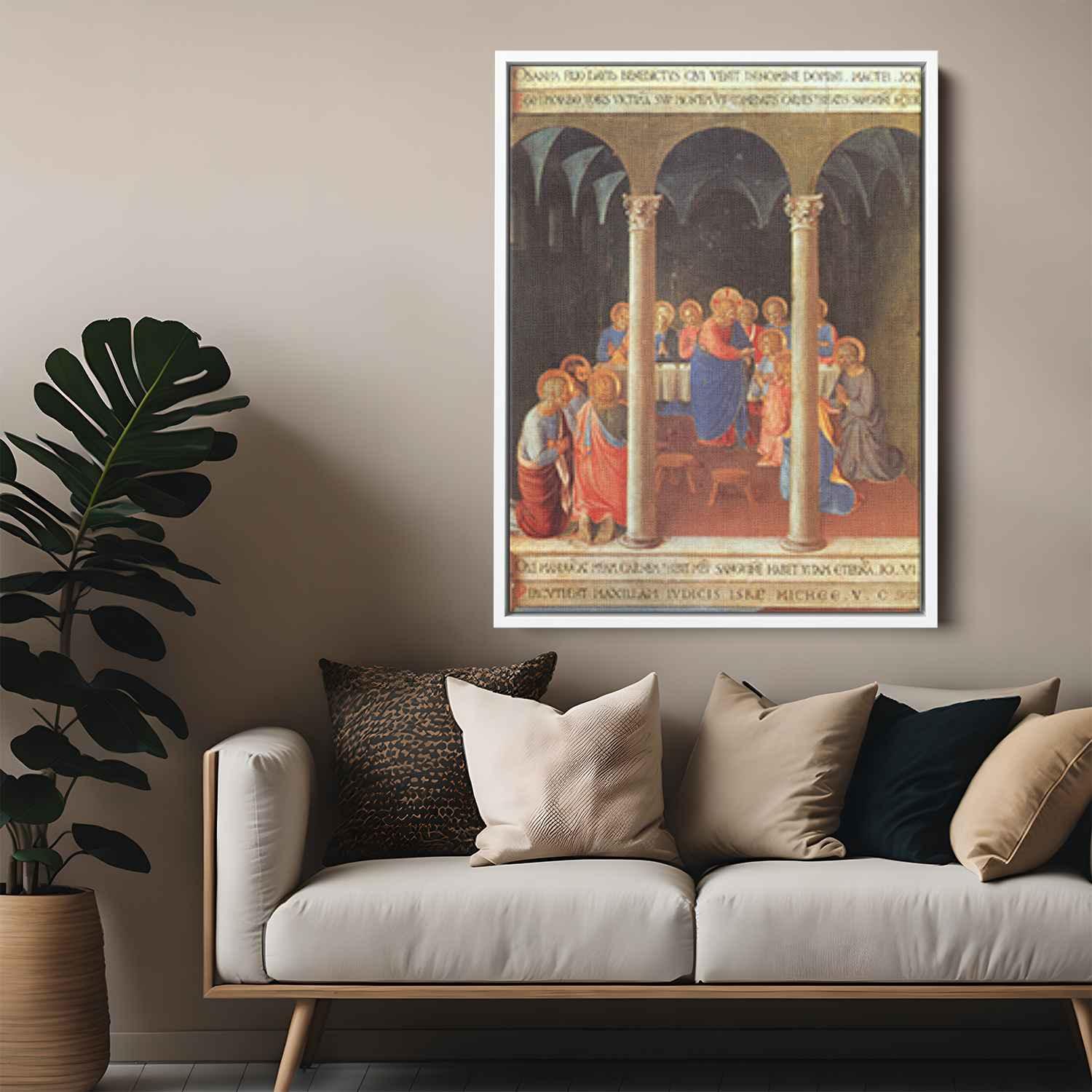 Communion of the Apostles (1452) by Fra Angelico - Canvas Artwork — Kanvah
