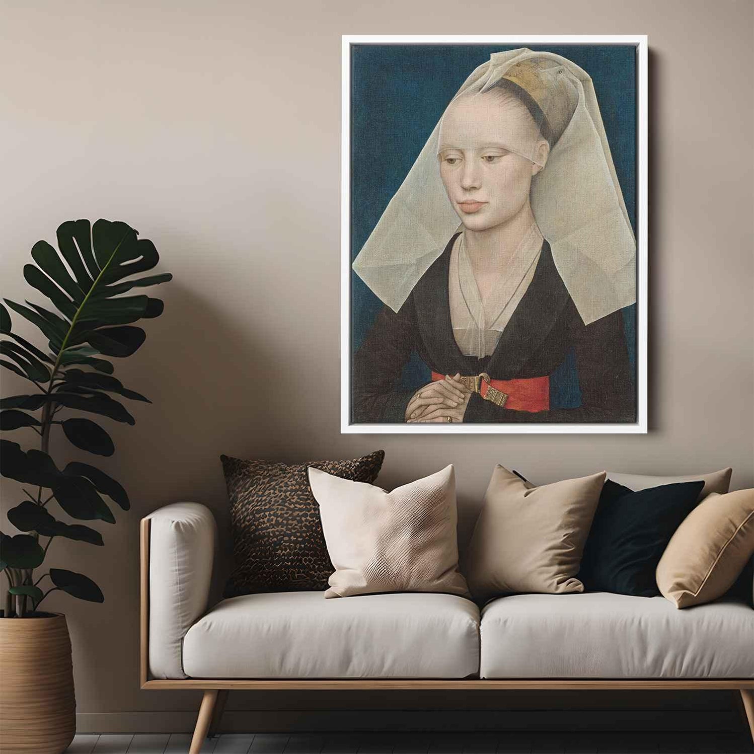 Portrait of a Lady (1460) by Rogier van der Weyden - Canvas Artwork ...