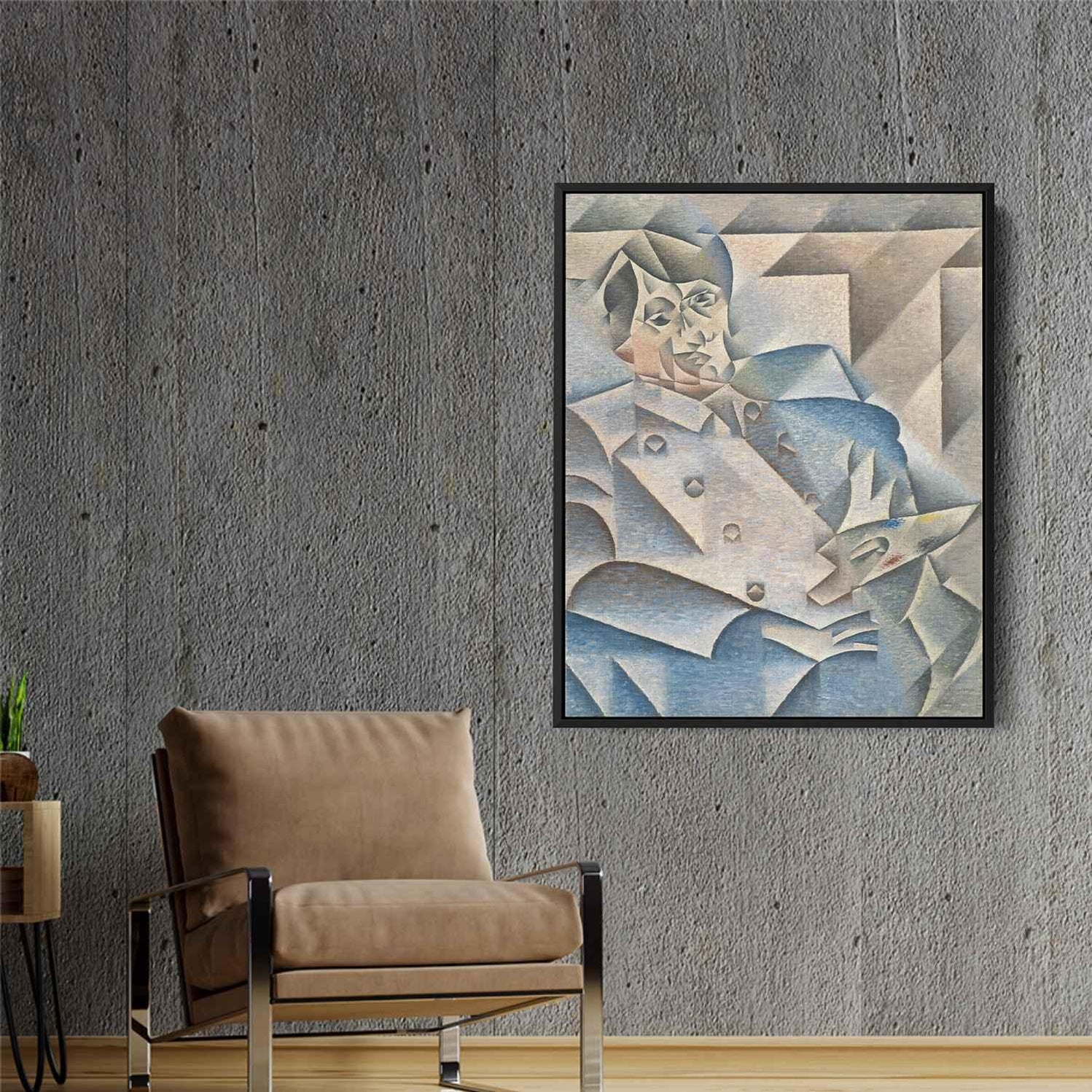 Portrait of Pablo Picasso (1912) by Juan Gris - Canvas Artwork — Kanvah