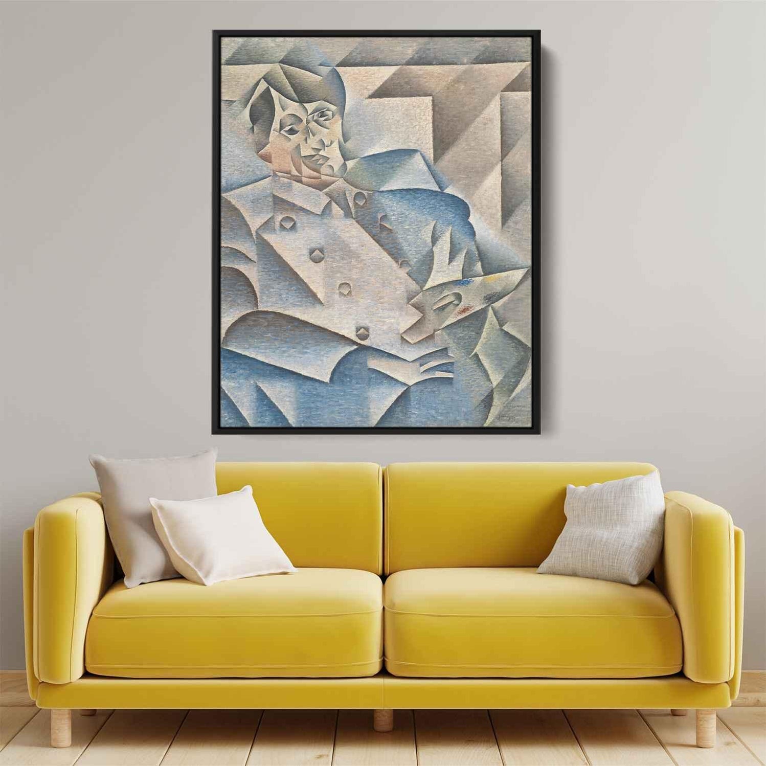 Portrait of Pablo Picasso (1912) by Juan Gris - Canvas Artwork — Kanvah