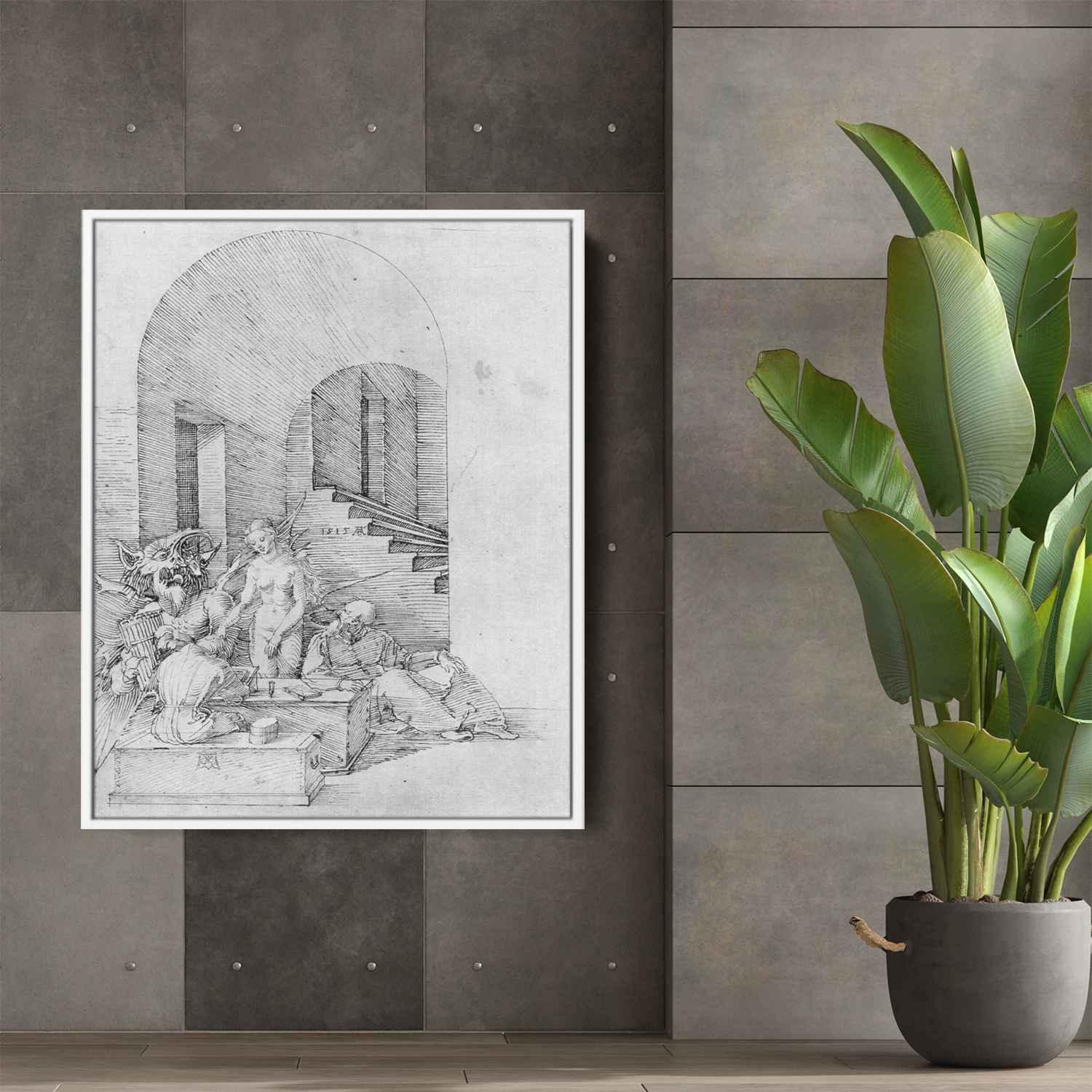 Temptation by Albrecht Durer - Canvas Artwork — Kanvah