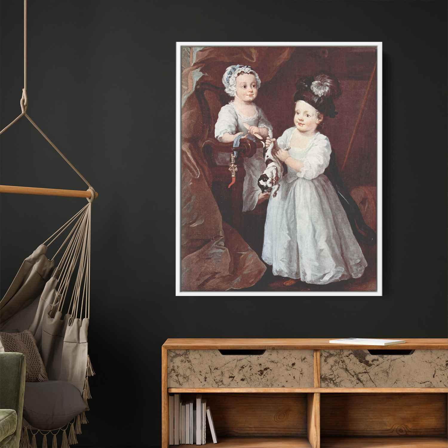 Portrait of Lady Mary Grey and Lord George Grey (1740) by William ...