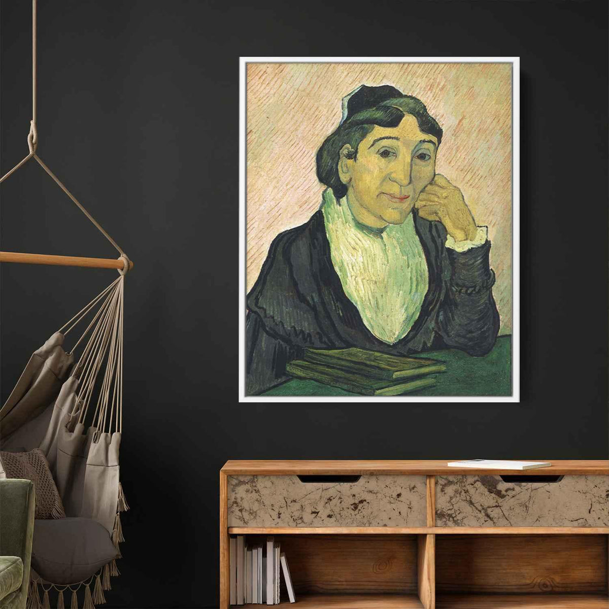 Portrait of Madame Ginoux (L'Arlesienne) (1890) by Vincent van Gogh ...