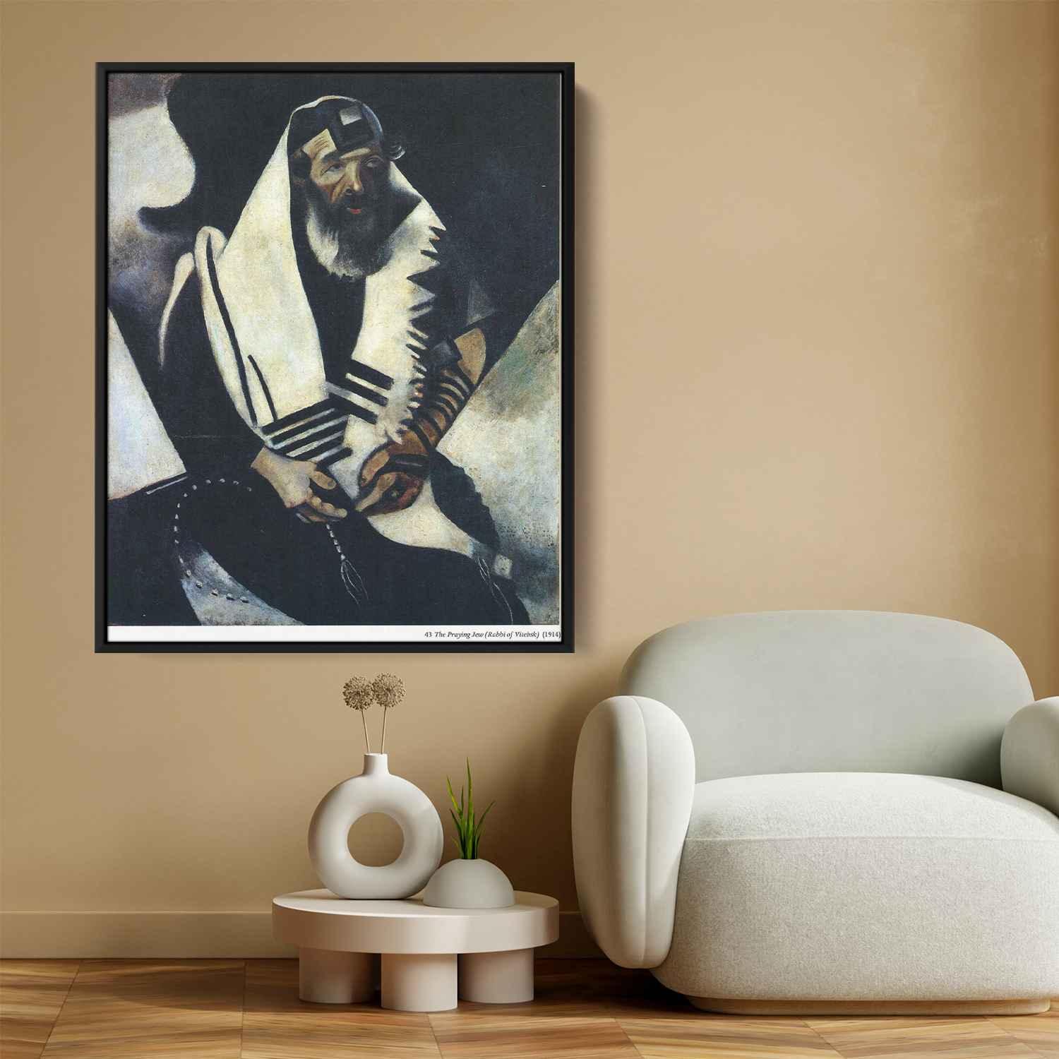 The Praying Jew (Rabbi of Vitebsk) (1914) by Marc Chagall - Canvas ...