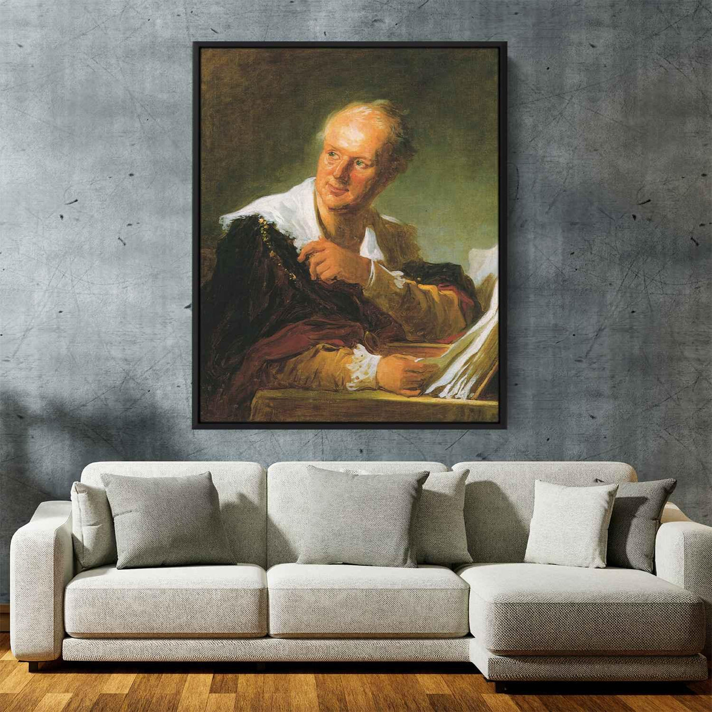 Portrait of Denis Diderot (1769) by Jean-Honore Fragonard - Canvas ...