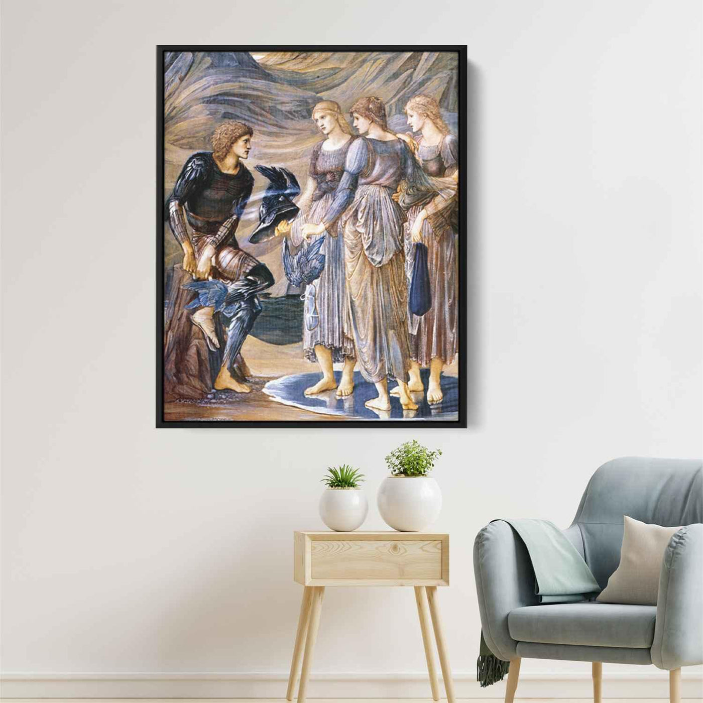 Perseus and the Sea Nymphs (1877) by Edward Burne-Jones - Canvas ...