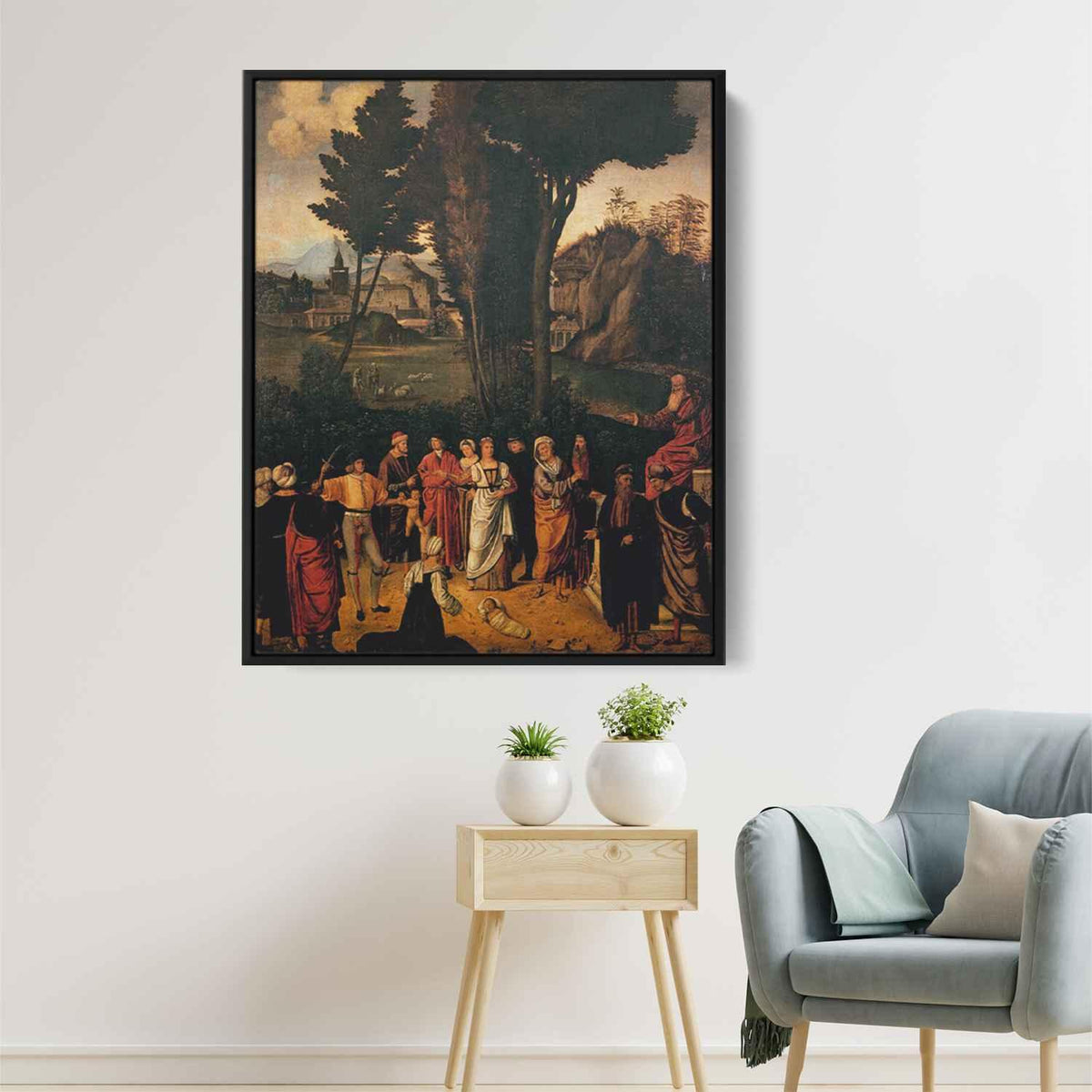 The Judgement of Solomon (1505) by Giorgione - Canvas Artwork — Kanvah
