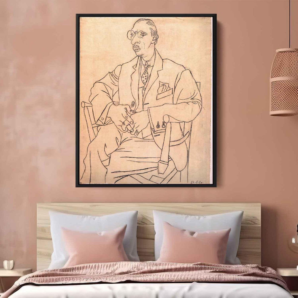 Portrait of Igor Stravinsky (1920) by Pablo Picasso - Canvas Artwork — Kanvah