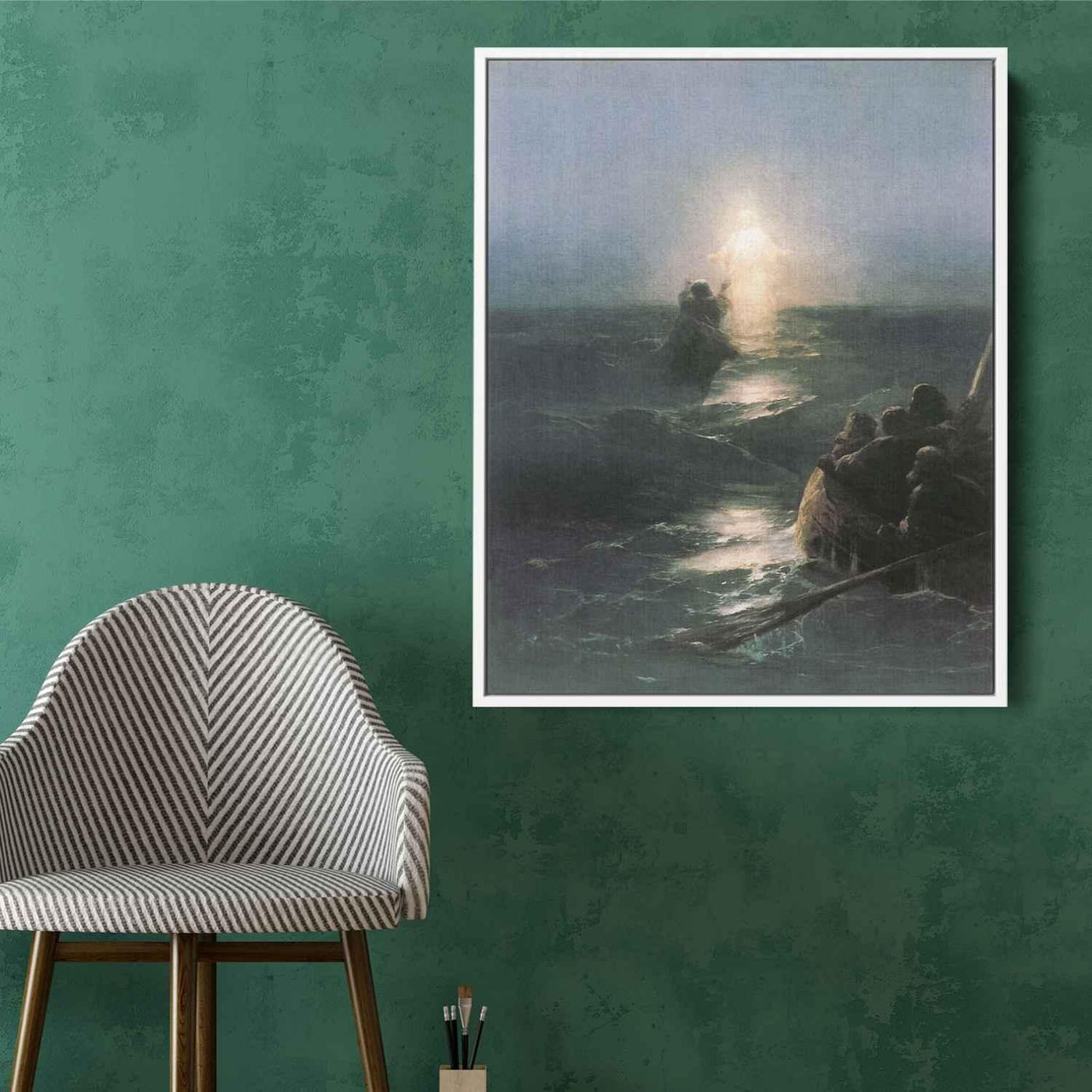 Jesus walks on water (1888) by Ivan Aivazovsky - Canvas Artwork — Kanvah