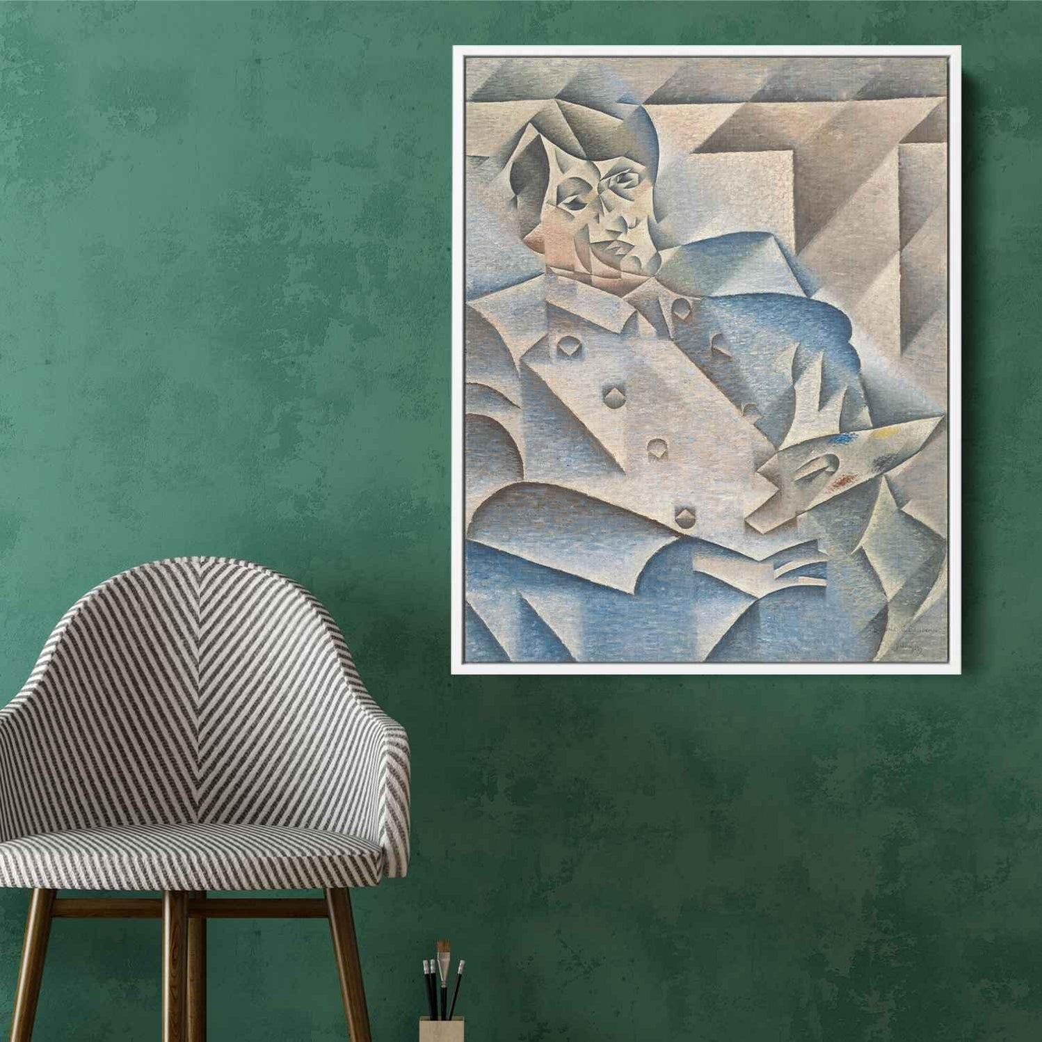 Portrait of Pablo Picasso (1912) by Juan Gris - Canvas Artwork — Kanvah