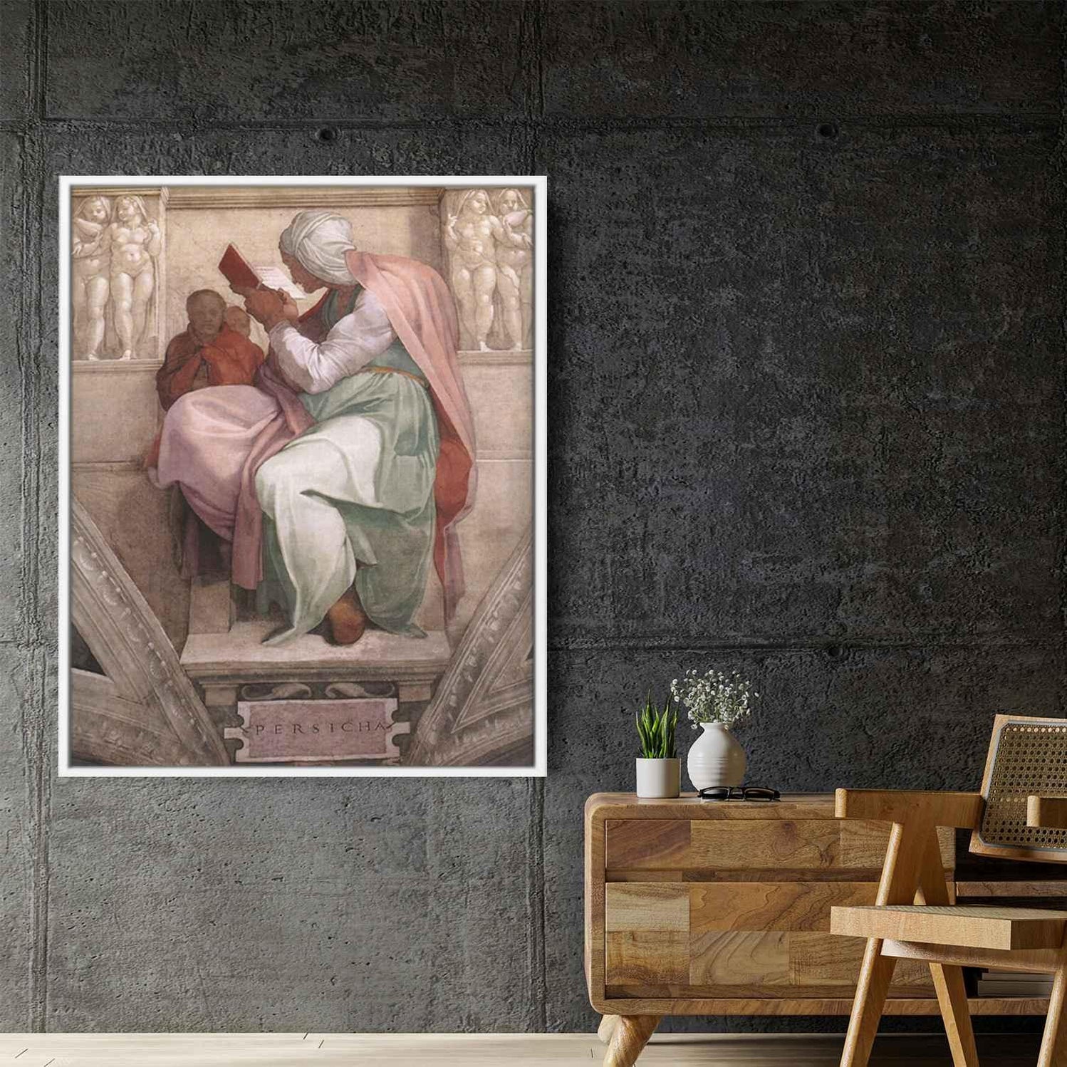 Sistine Chapel Ceiling: The Persian Sibyl (1511) by Michelangelo ...