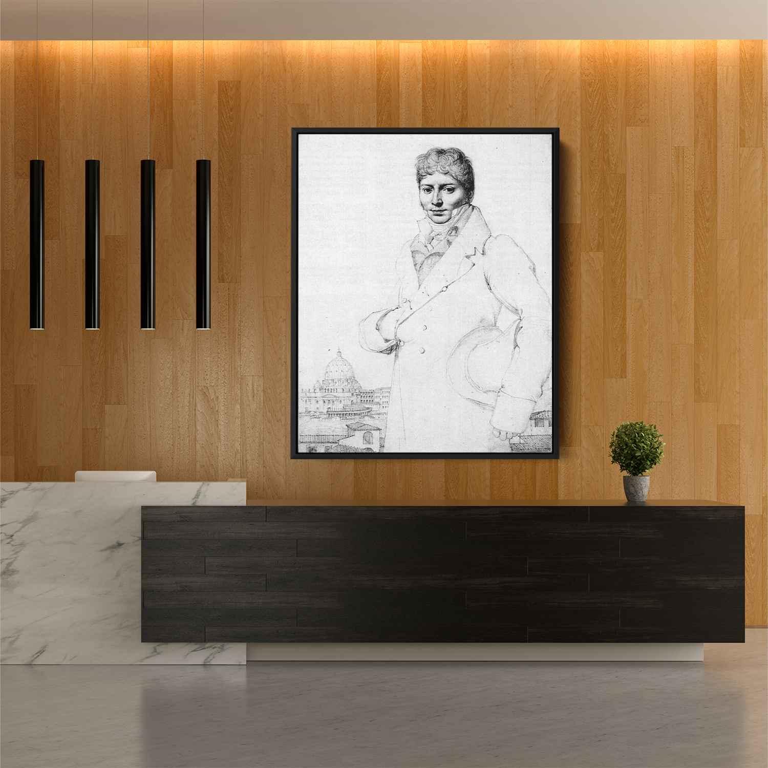 Dr. Jean Louis Robin by Jean Auguste Dominique Ingres - Canvas Artwork ...