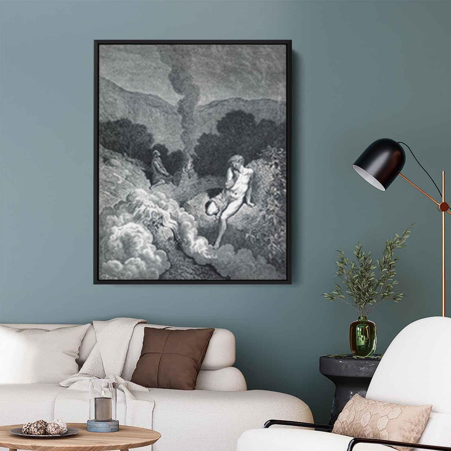 Cain and Abel Offering their Sacrifices by Gustave Dore - Canvas ...