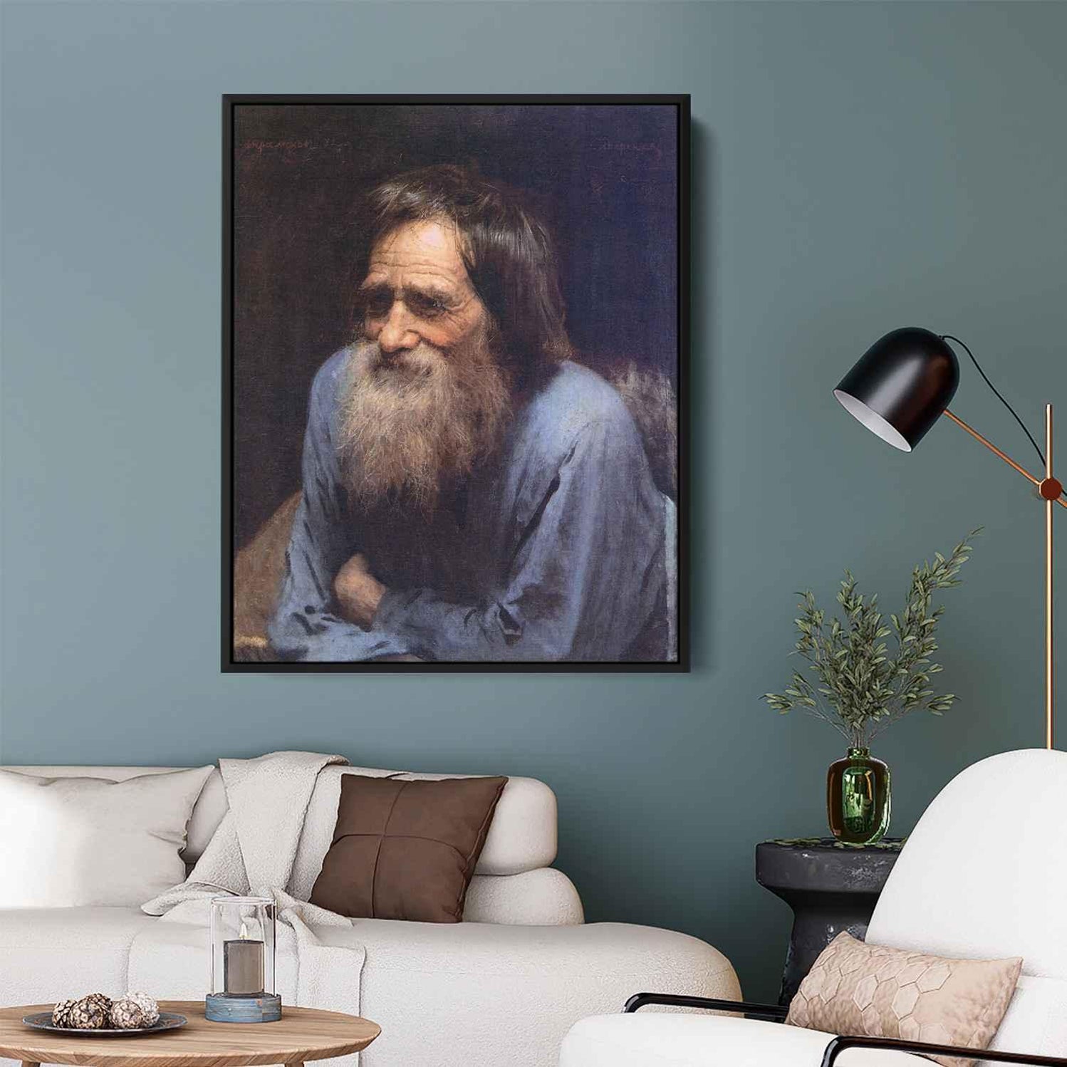 Kramskoi Ivan Mina Moiseev Sun (1882) by Ivan Kramskoy - Canvas Artwork — Kanvah