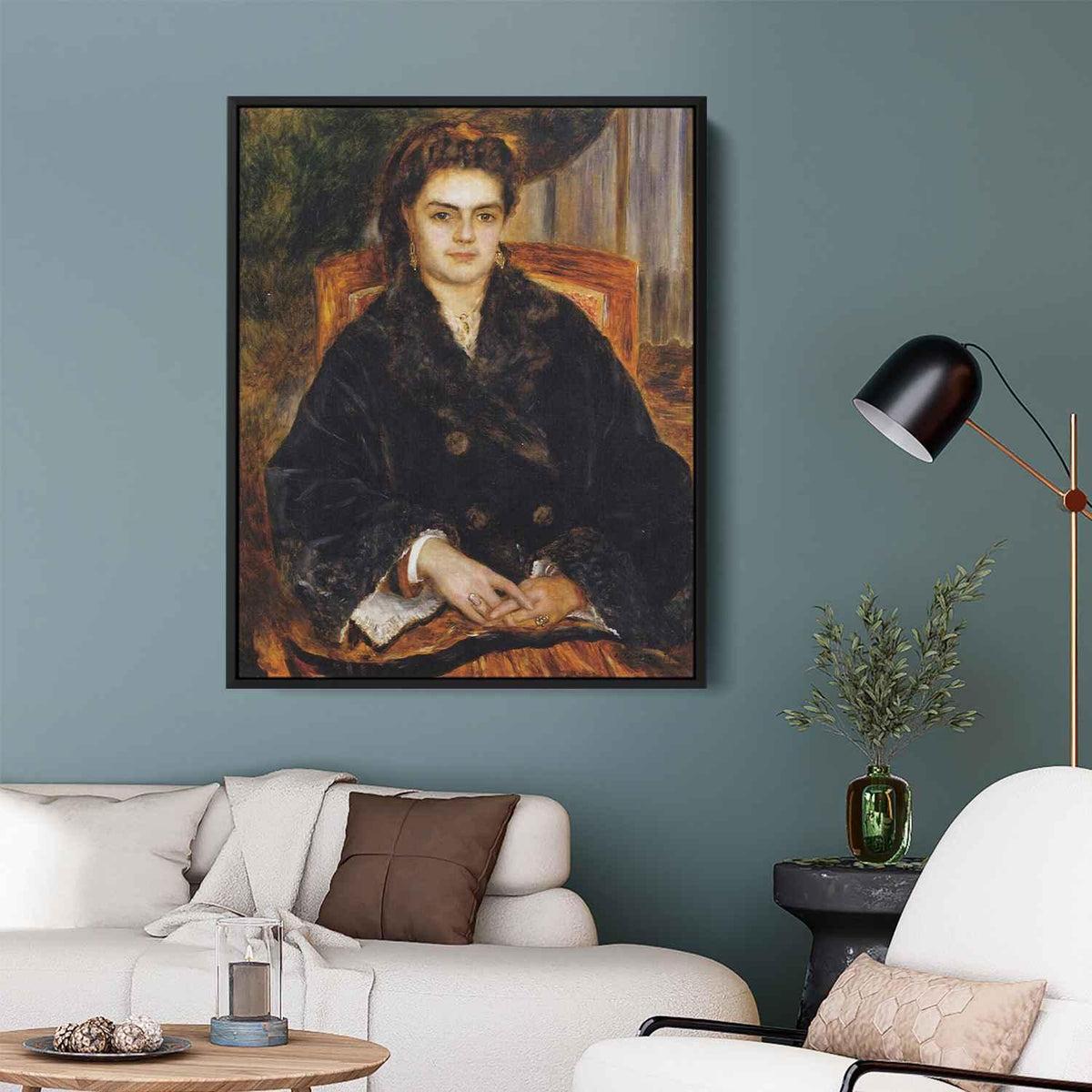Madame Marie Octavie Bernier (1871) by Pierre-Auguste Renoir - Canvas ...