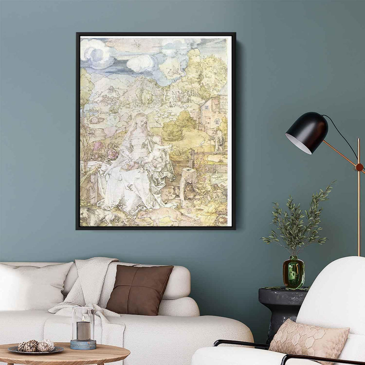 Madonna with the many animals (1503) by Albrecht Durer - Canvas Artwork ...