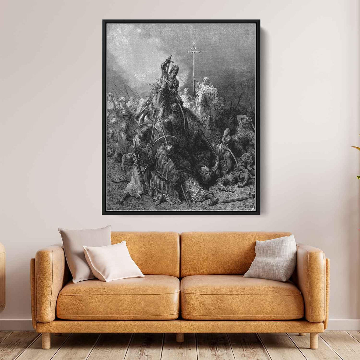 Battle of Antioch by Gustave Dore - Canvas Artwork — Kanvah